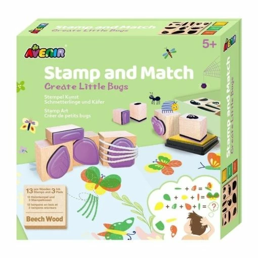 Avenir - Stamp & Match: Create Little Bugs Stamp Kit | Le Toy Van Sales